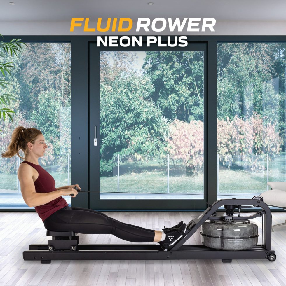 Fluid Rower, Rameur Neon Plus Black - Training Series